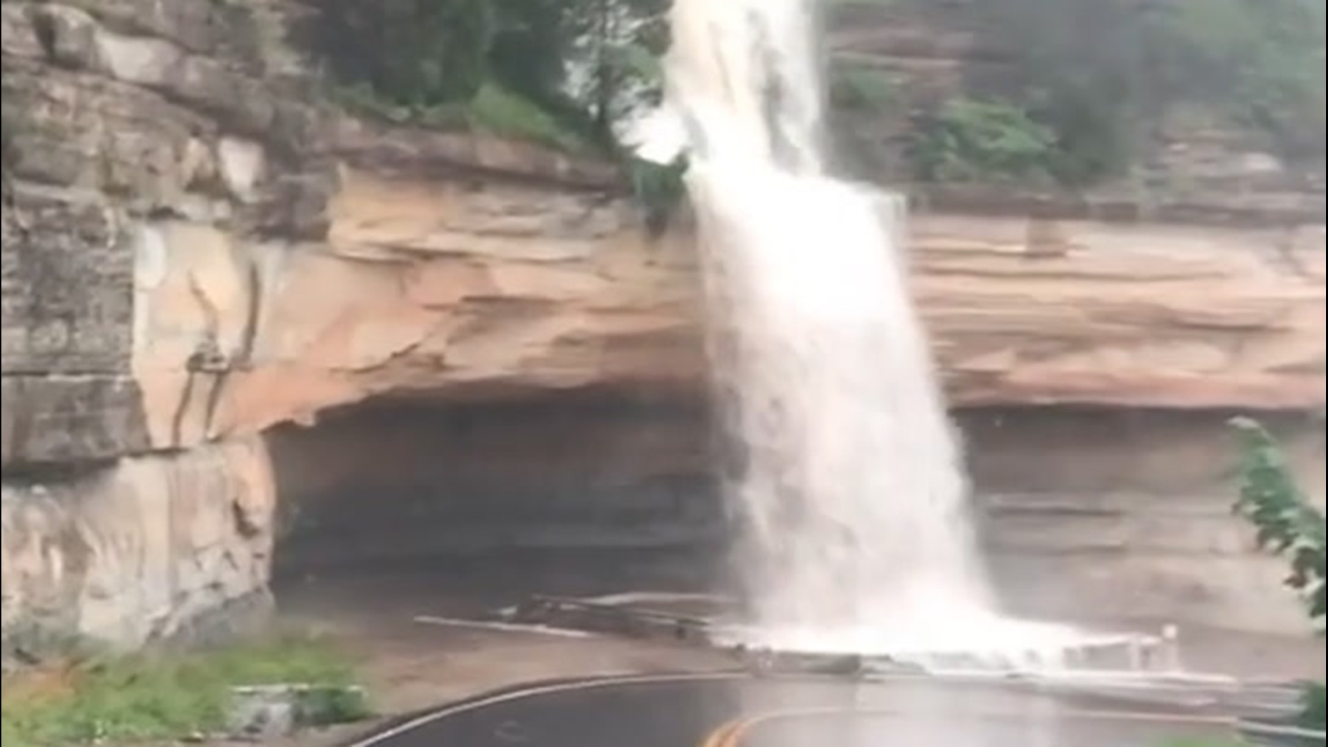 Unexpected waterfall hits road | wwltv.com