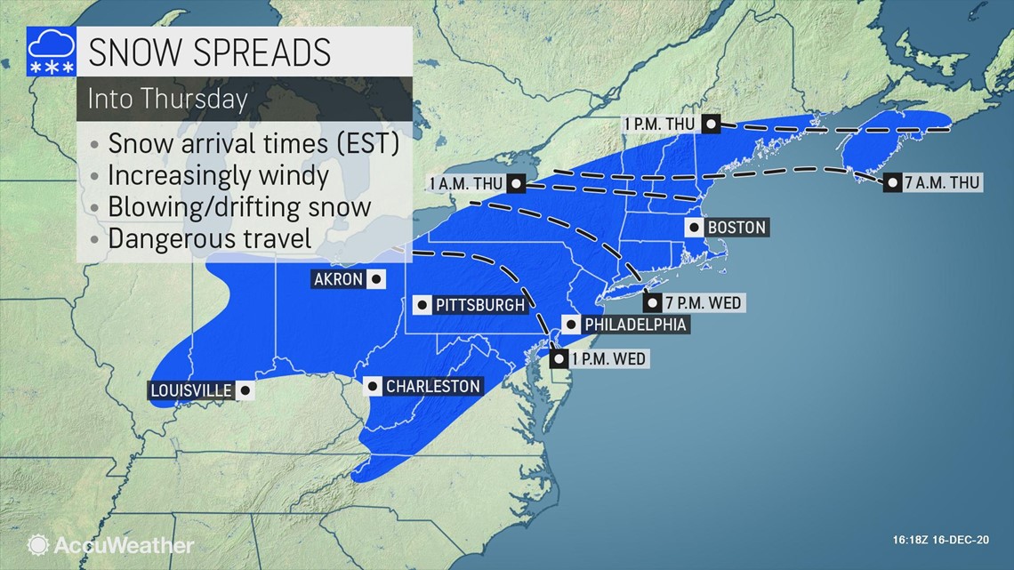 Nor'easter set to blast the eastern US with heavy snow | wwltv.com