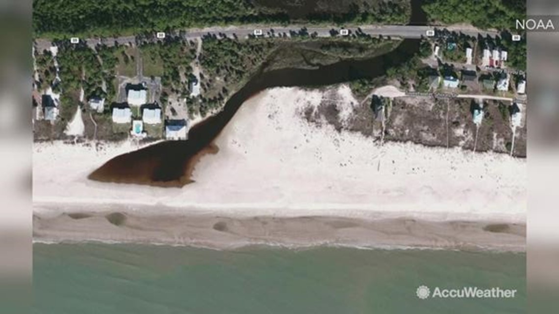 Before-and-after aerials show the disastrous damage Michael caused ...