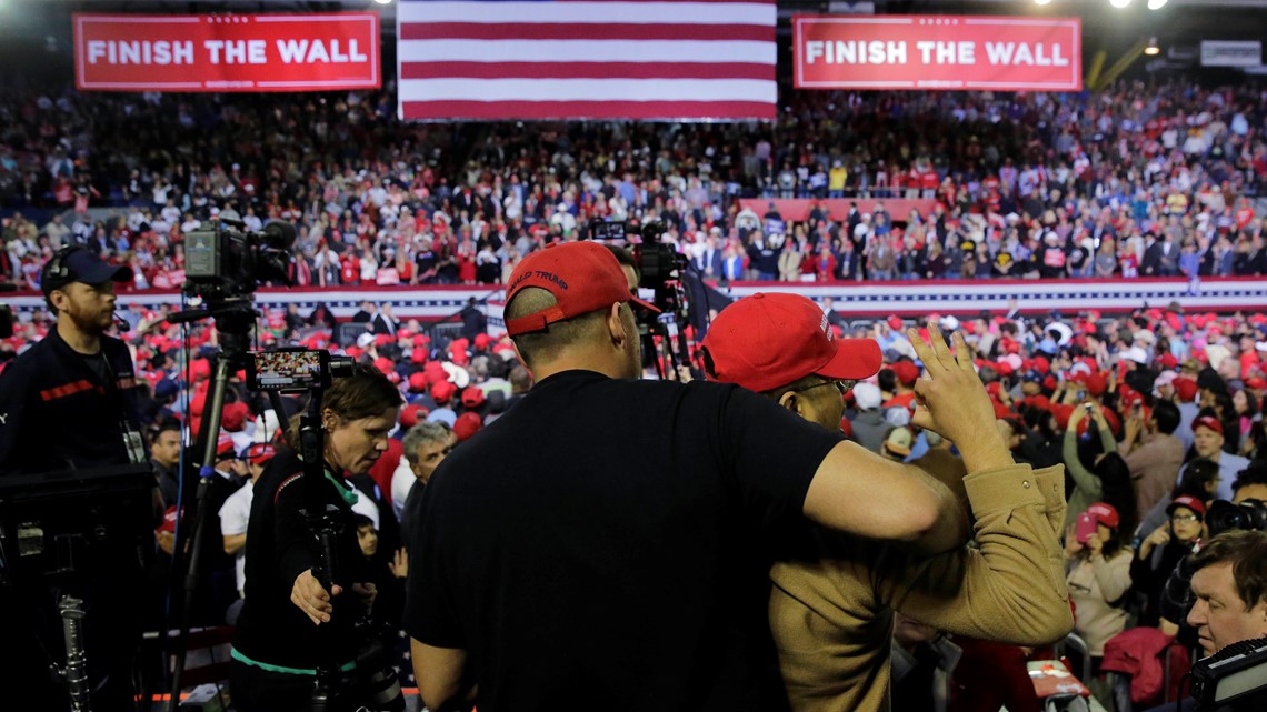 Man in MAGA hat attacks cameraman at Trump rally | wwltv.com