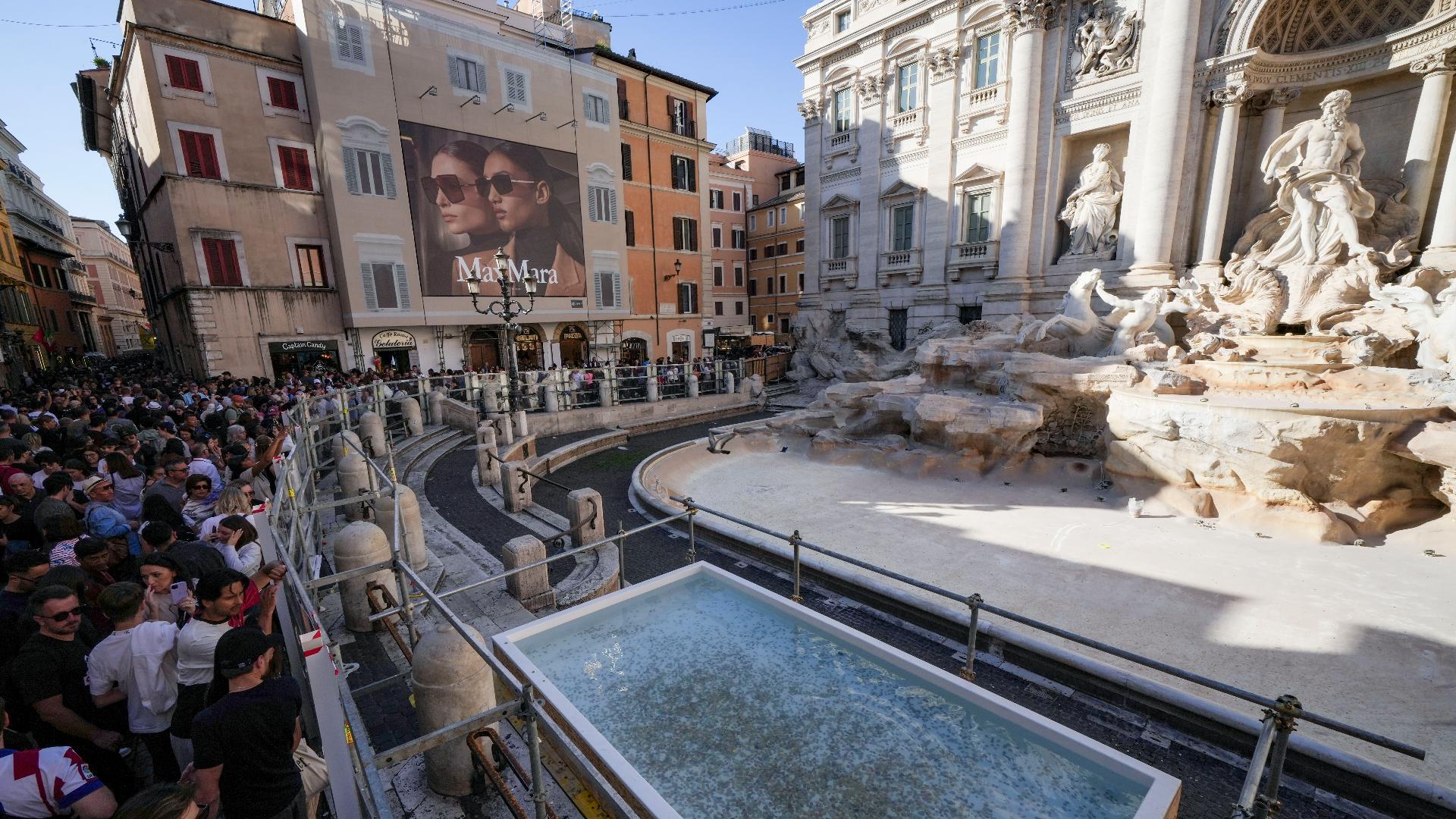 Trevi Fountain visitors won't be able to toss coins amid limited access ...