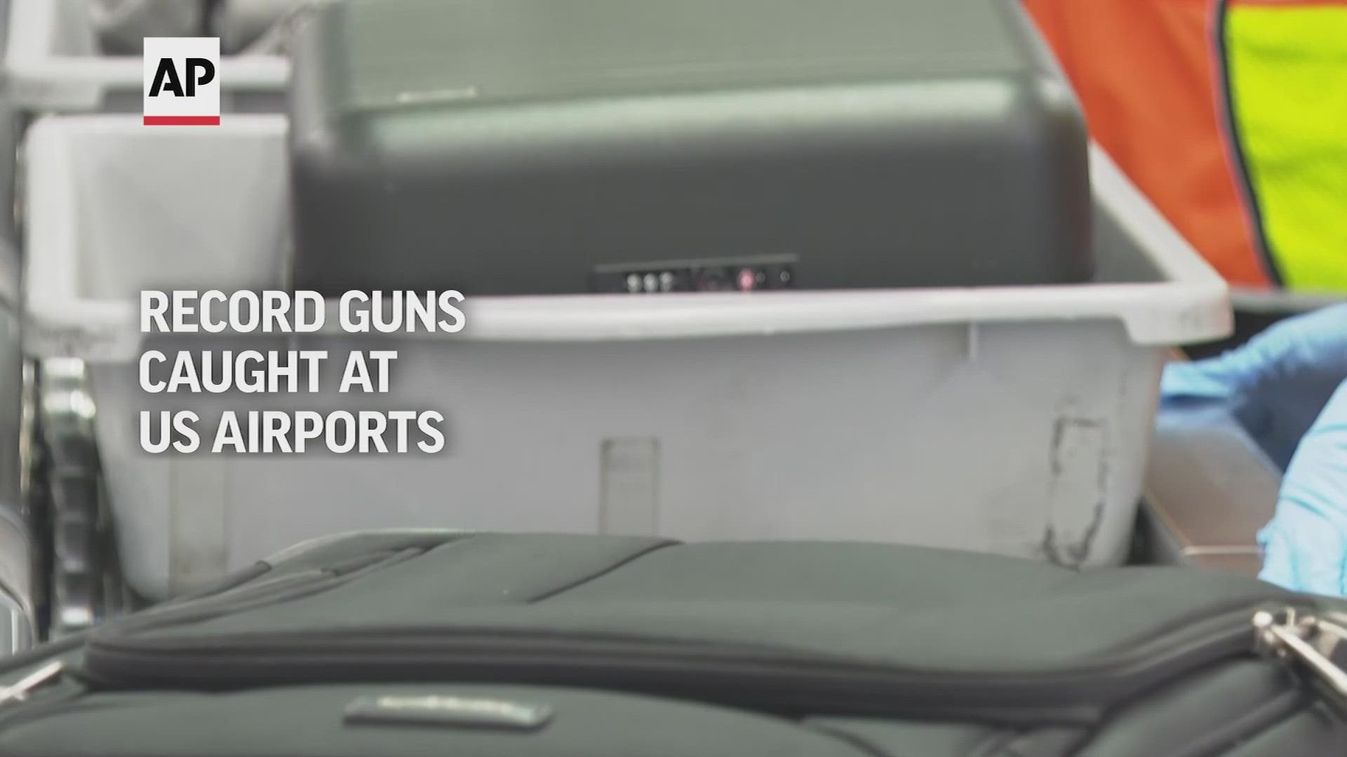 Airport security, weapons: TSA confiscates record number of guns ...