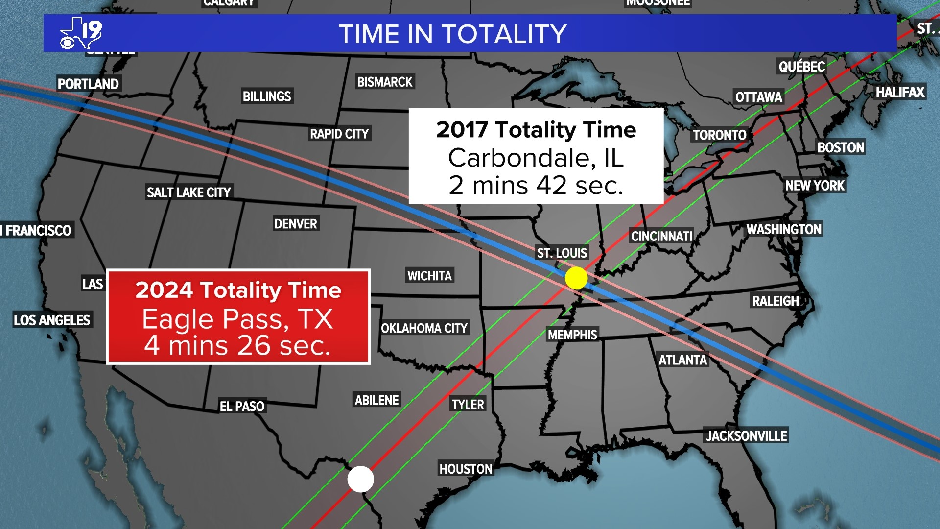 Great American Eclipse: How long will I be in Totality? | wwltv.com