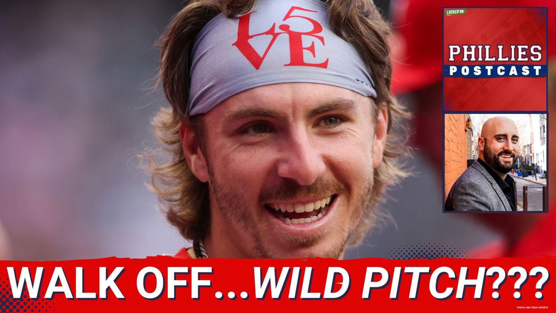 PHILLIES POSTCAST: Bryson Stott scores on WILD PITCH to walk it off in ...