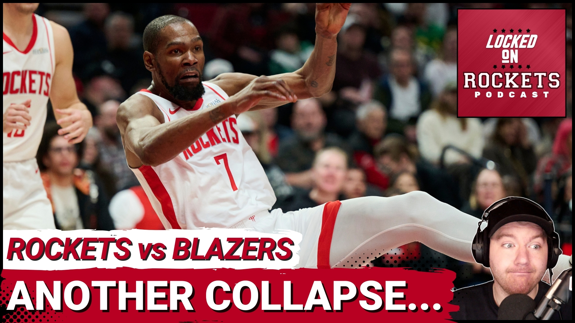 Kevin Durant FRUSTRATED As Rockets Offense IMPLODES Vs Blazers, Jabari ...