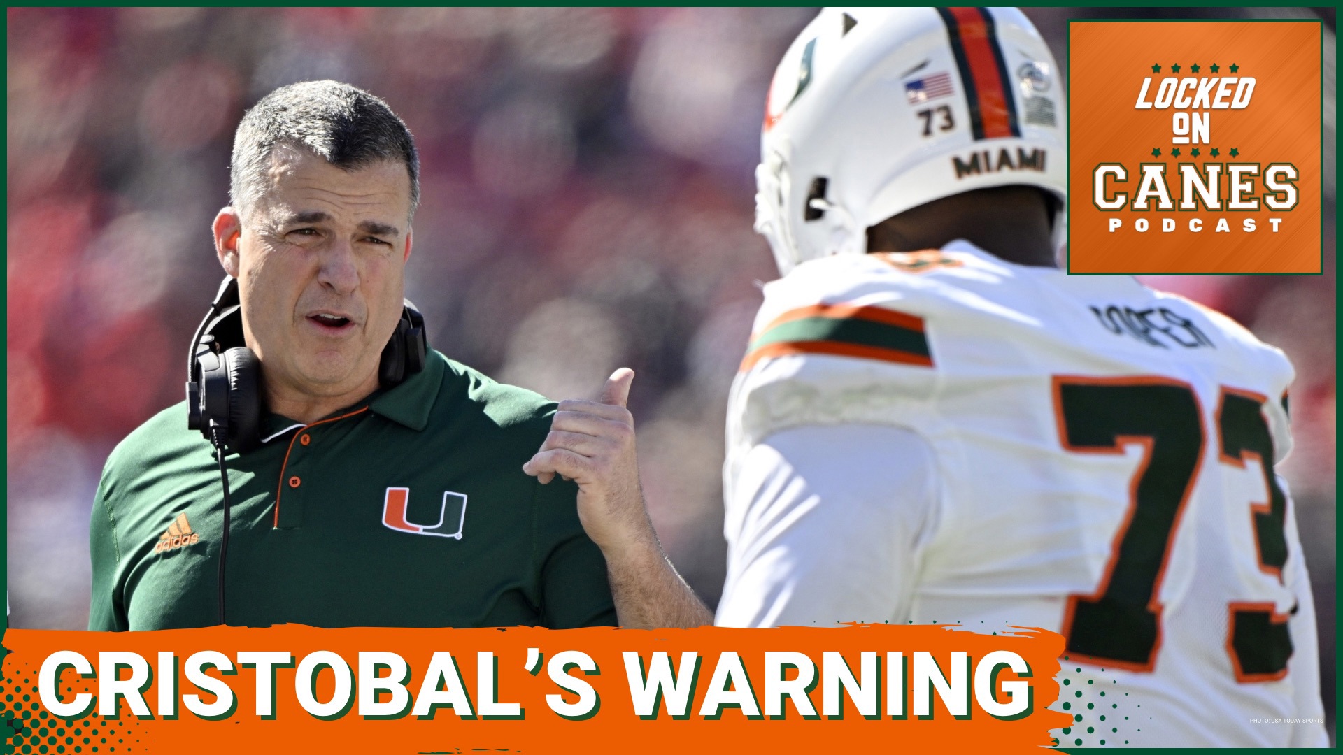 WARNING: Mario Cristobal CAUTIONS players & fans | Miami Hurricanes ...