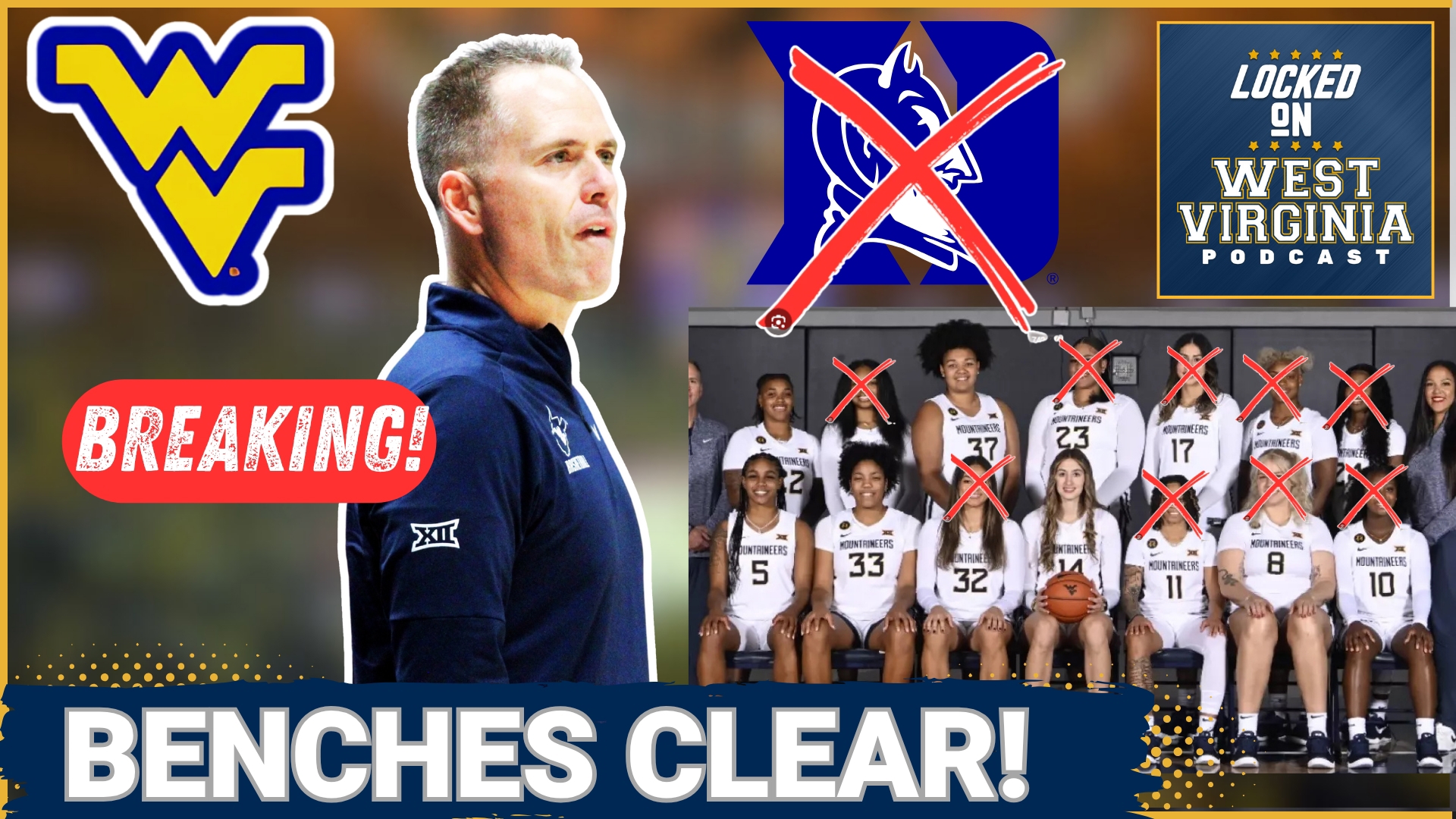 West Virginia PUNISHES RANKED Duke Basketball with ONLY FIVE PLAYERS ...