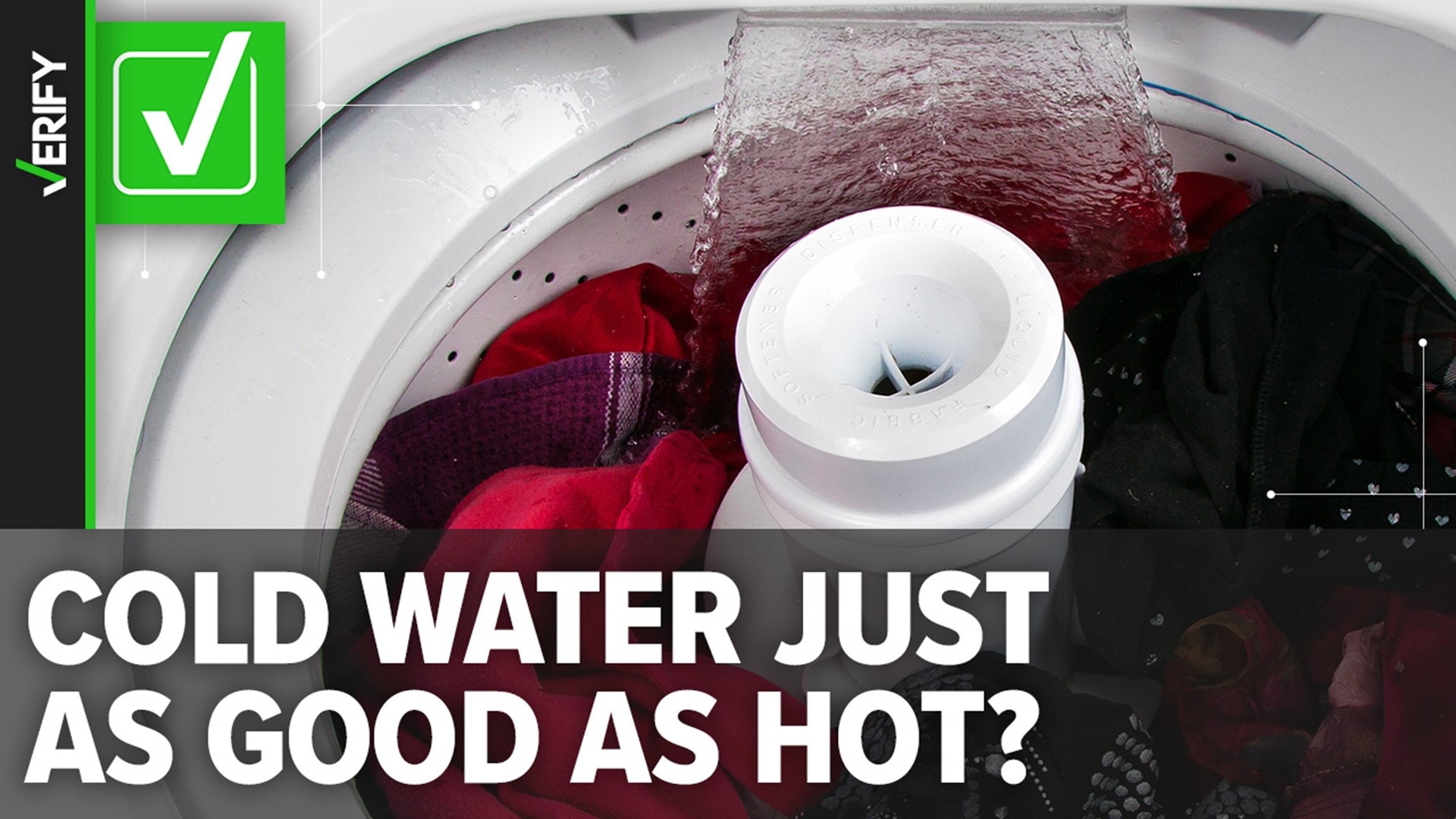 Washing clothes in cold water is as effective as using hot water ...
