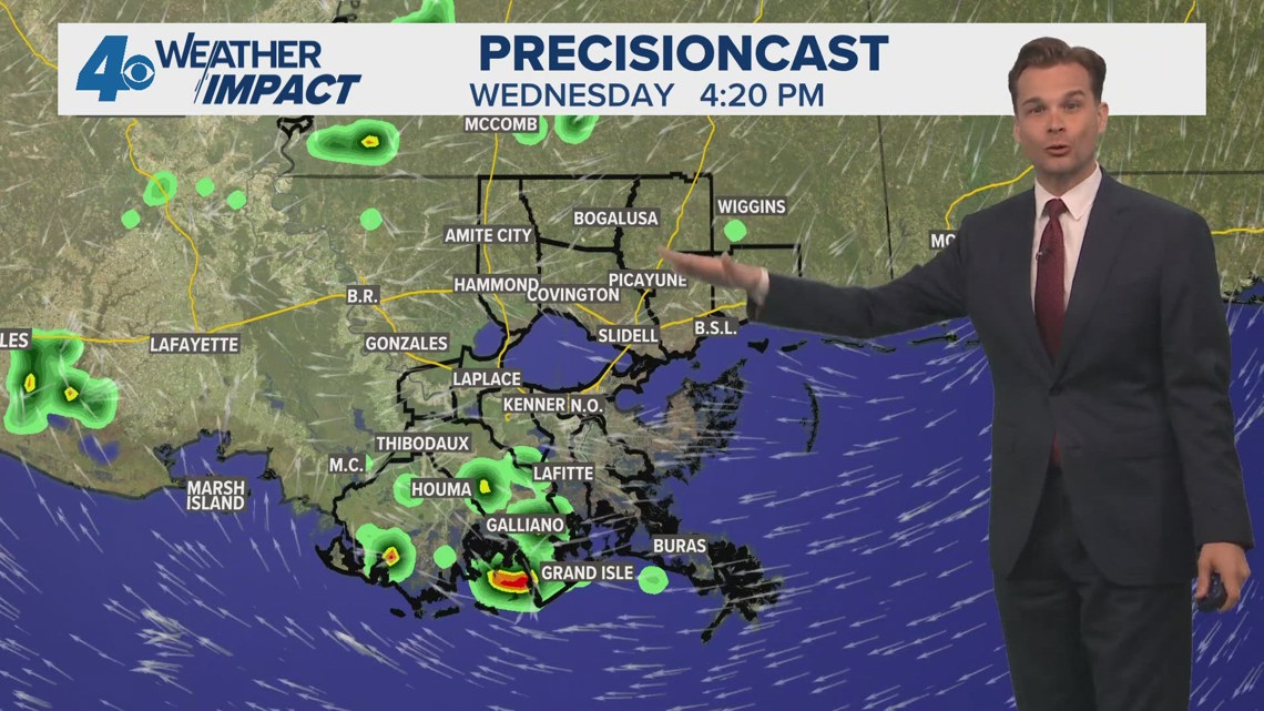New Orleans Weather Impact: Less Humid Wednesday, Rain Returns Friday ...