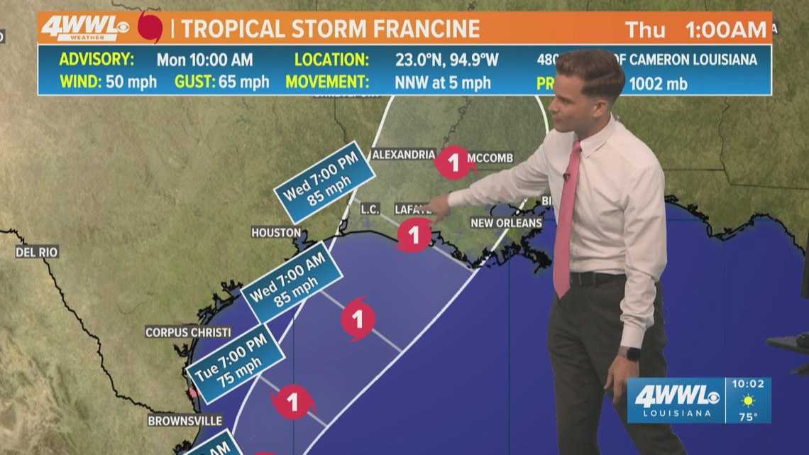 Tropical Storm Francine forms | wwltv.com