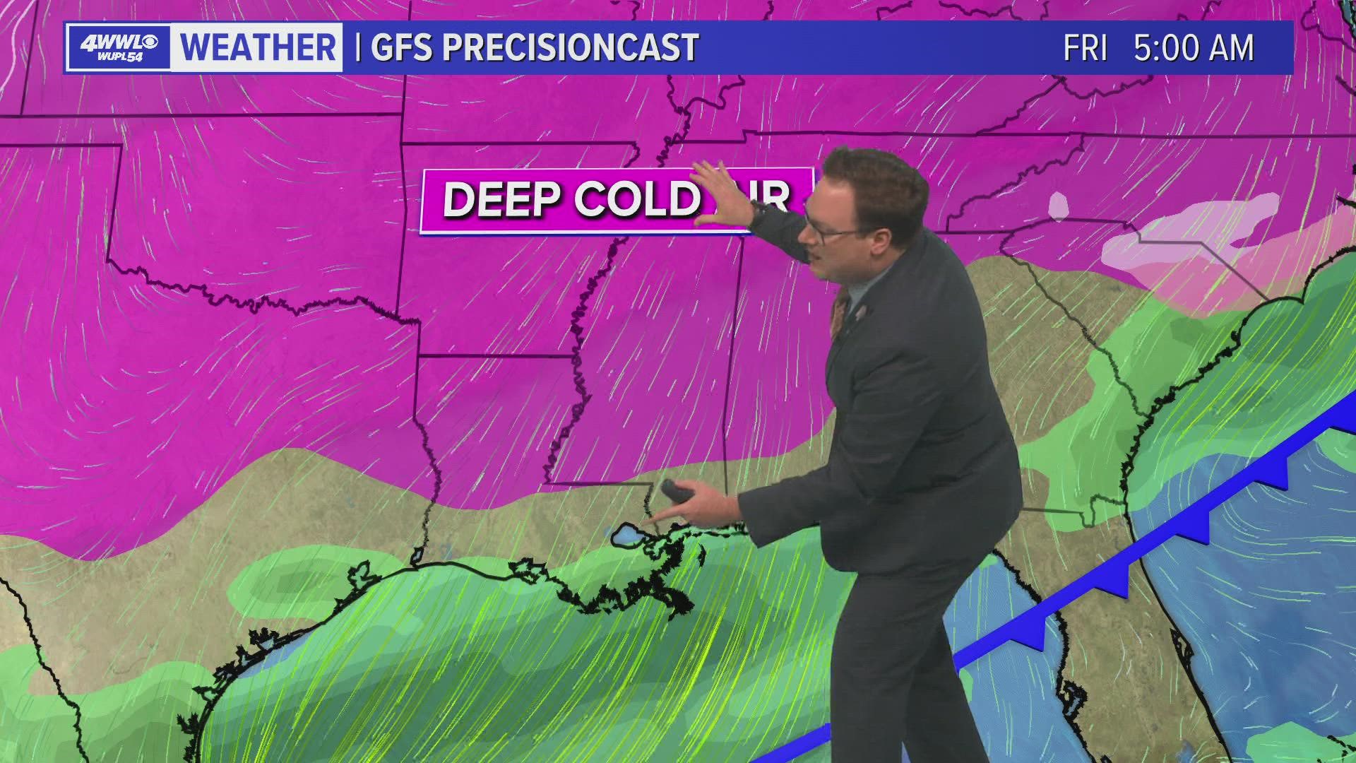 Why it will be very cold but unlikely it'll snow this week | wwltv.com