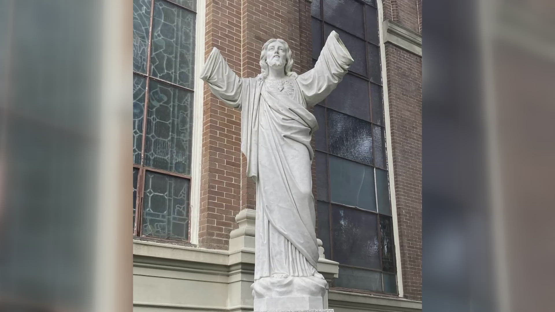 NOPD releases images of suspect wanted in vandalizing Jesus statue at ...