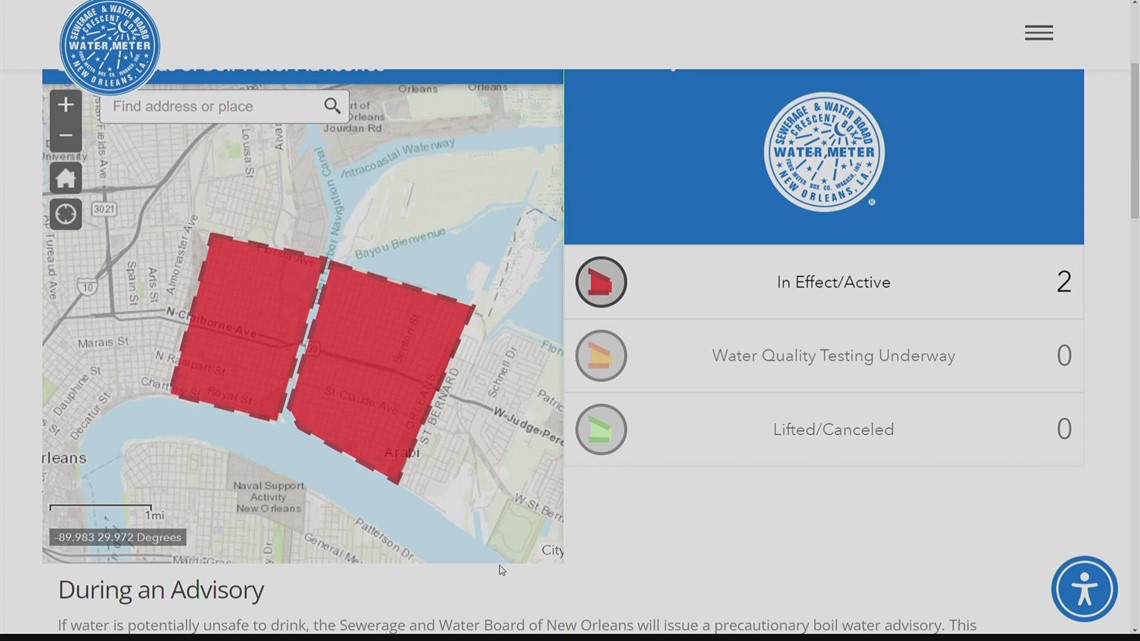 Boil water advisory issued for entire Lower 9th Ward | wwltv.com