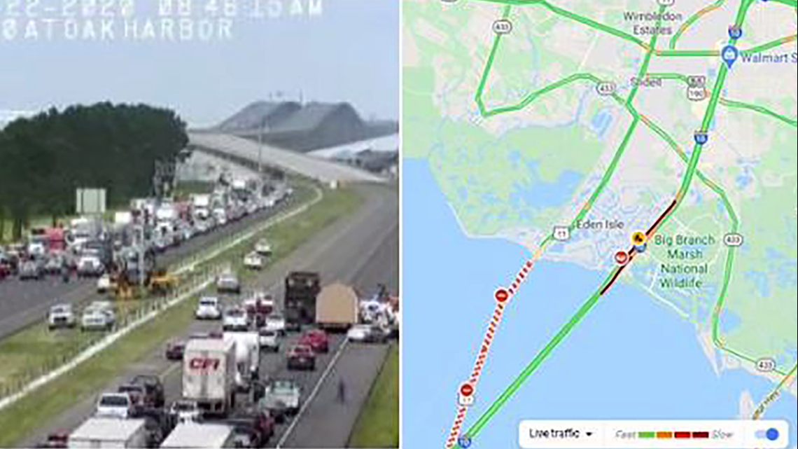 Traffic Alert: I-10 reopens in Slidell after downed power lines cleared ...