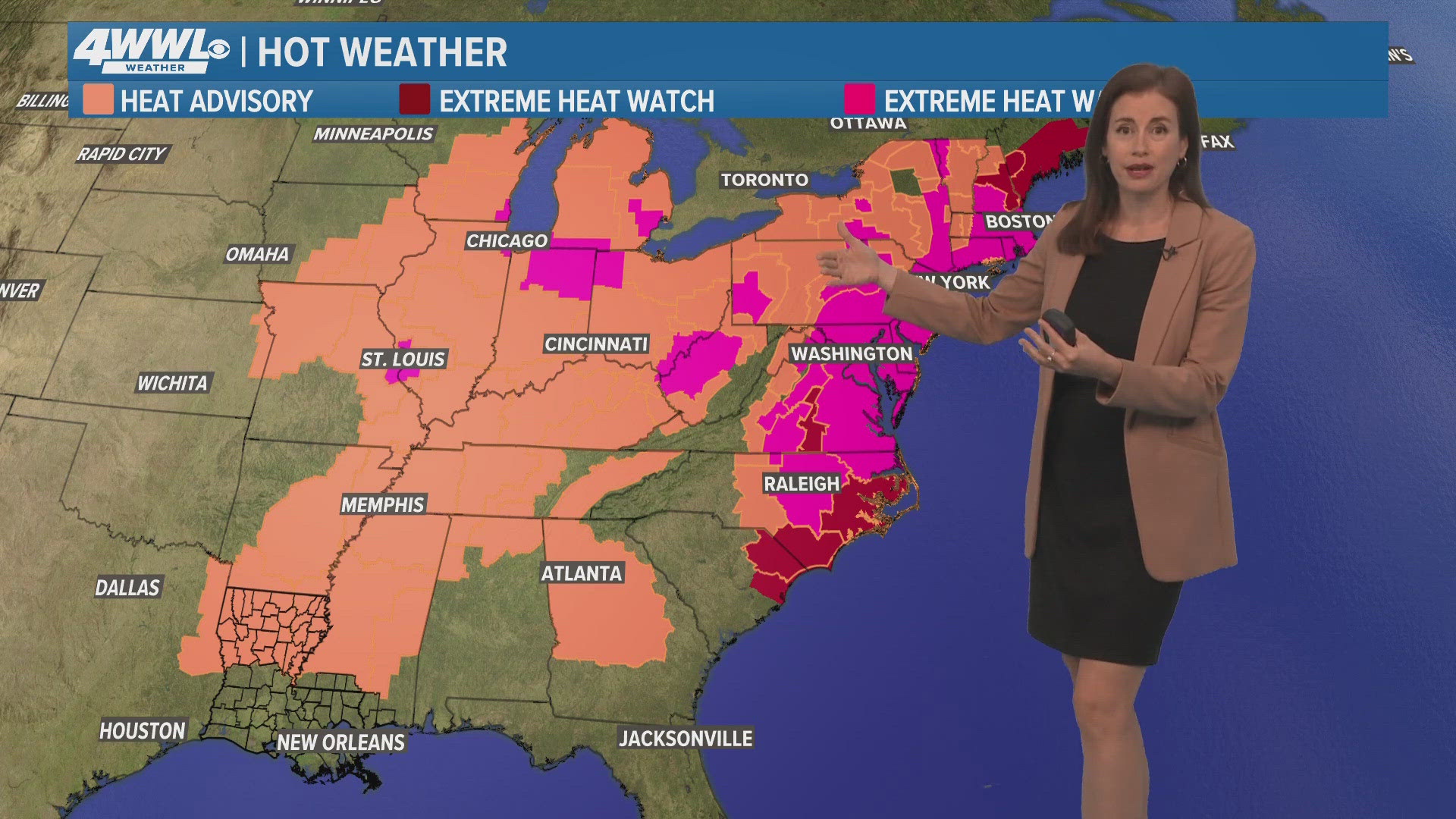 New Orleans Weather: Hot and sweaty forecast this week, plus a few ...