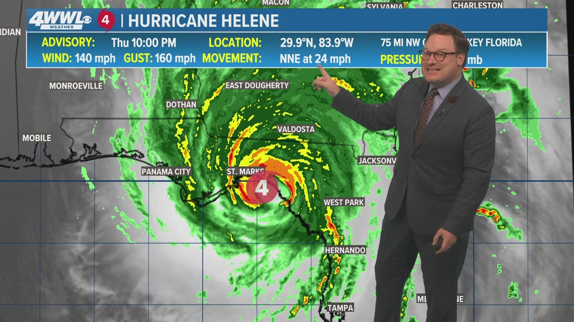 Hurricane Helene makes landfall in Florida | wwltv.com