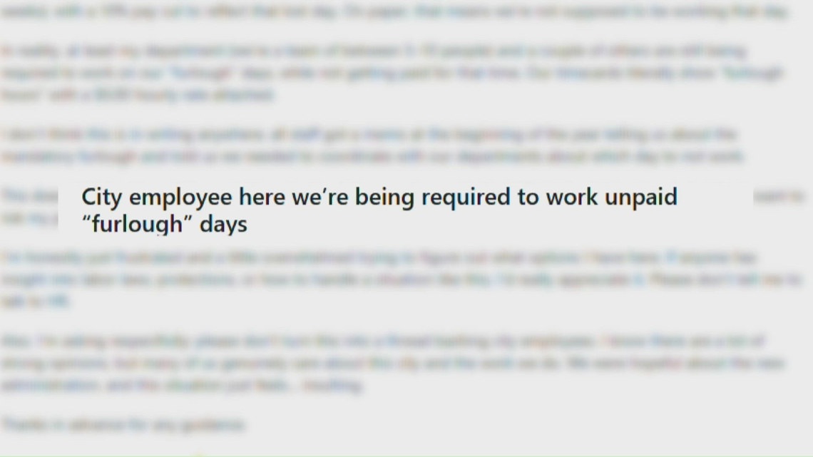 Are city employees required to work unpaid furlough days? WWL ...