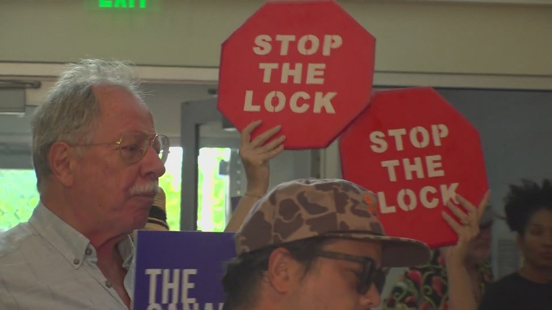 9th Ward residents protest Inner Navigation Canal Lock Replacement ...