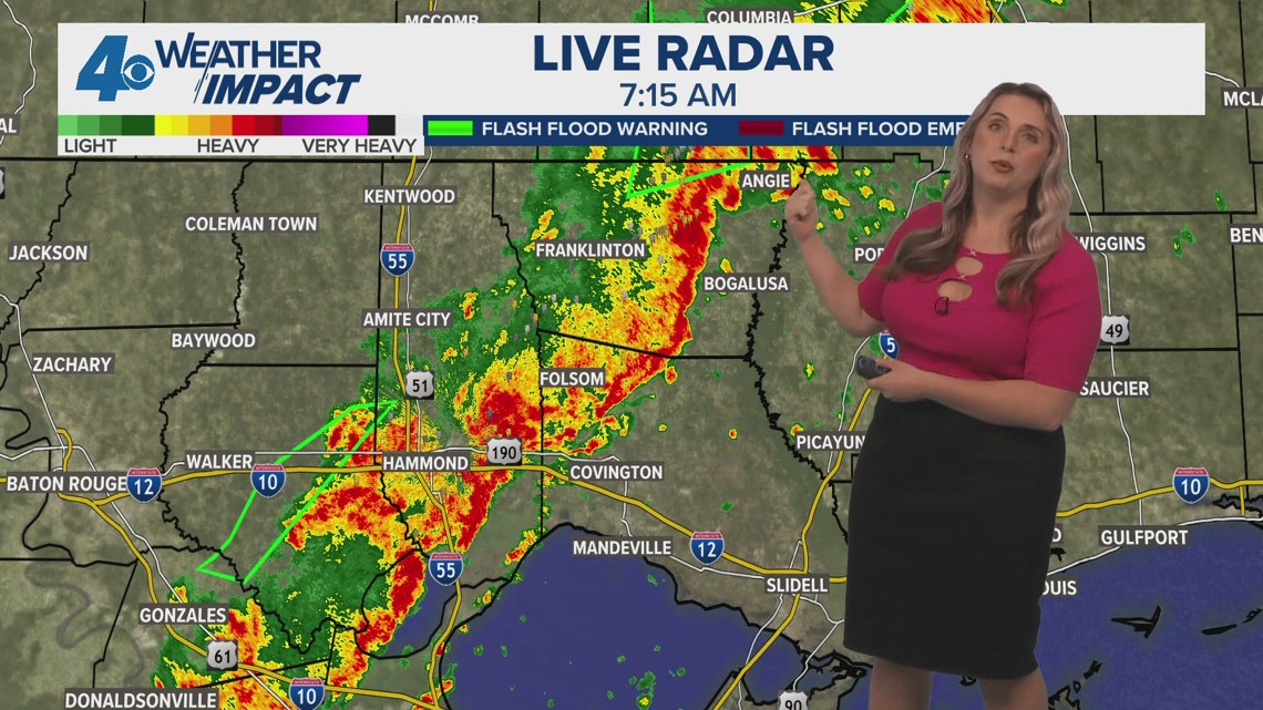 LIVE: Southeast Louisiana Weather Radar | Flood Threat & Storm Updates ...