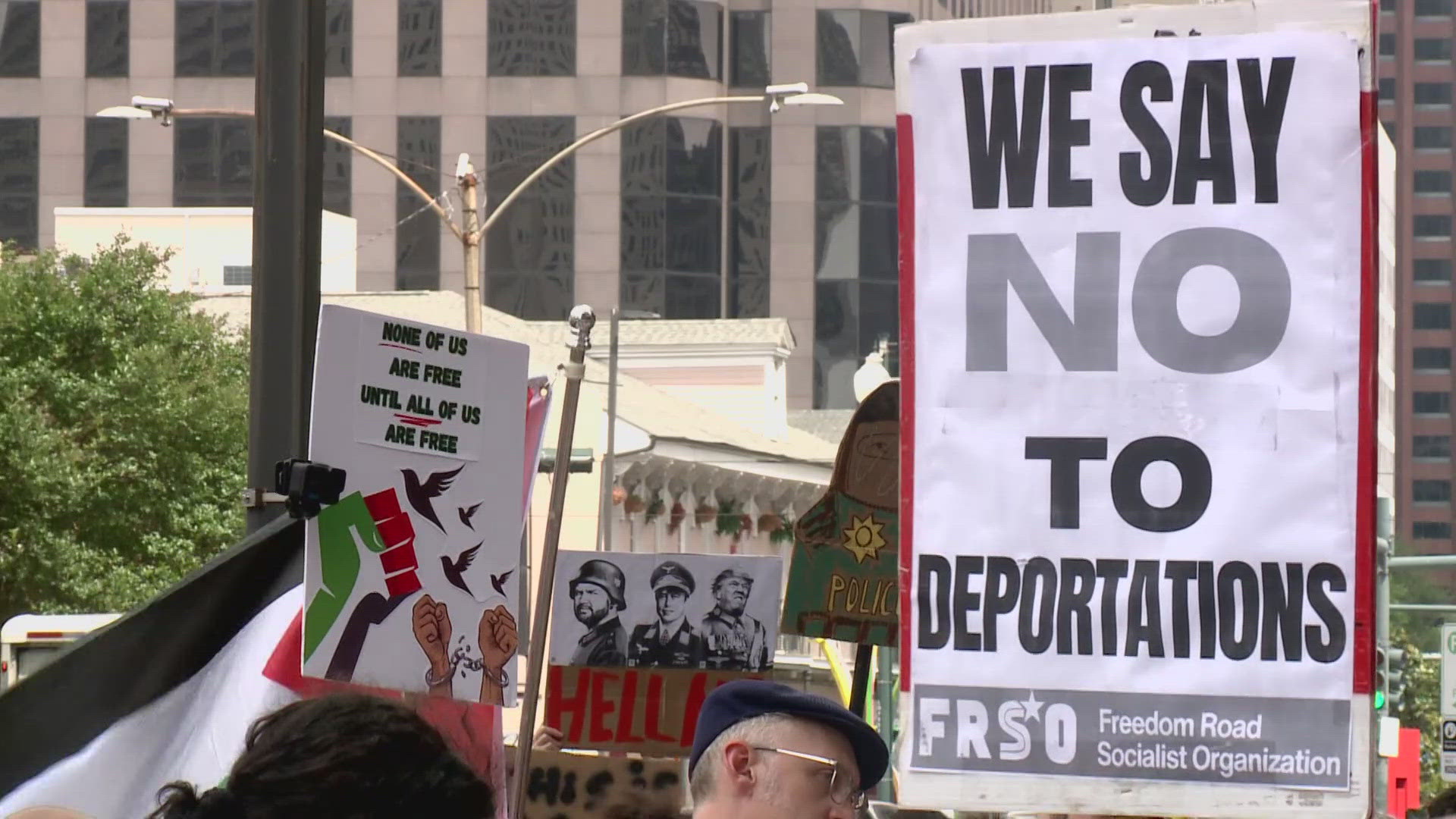 Protesters in New Orleans rally for freedom of Mahmoud Khalil, others ...