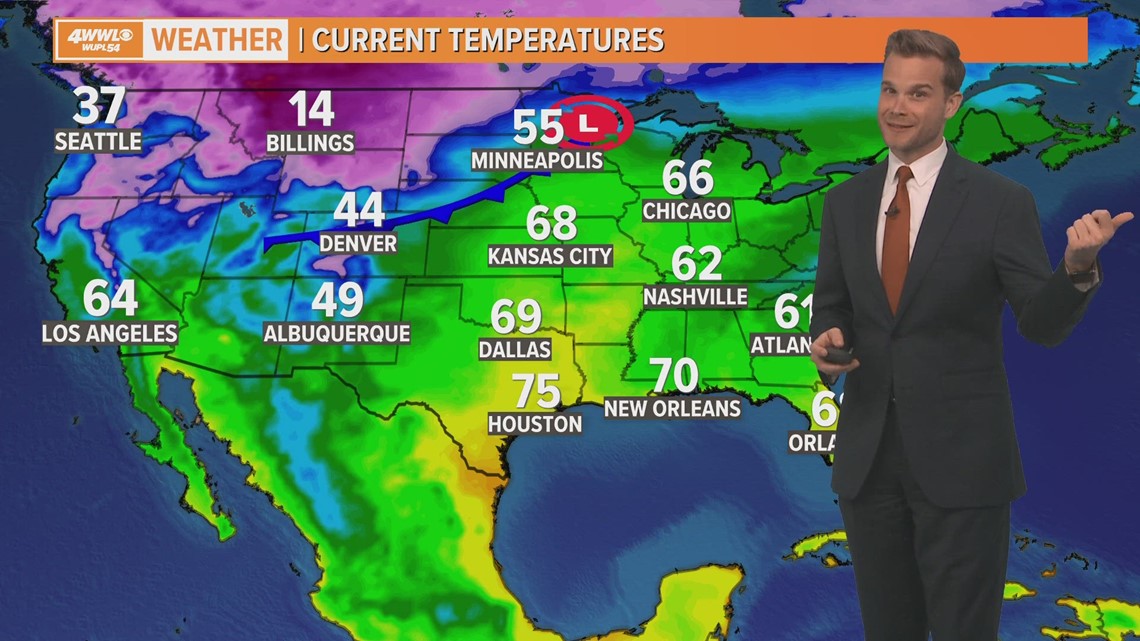 Weather: Staying warm until big cold front next week | wwltv.com