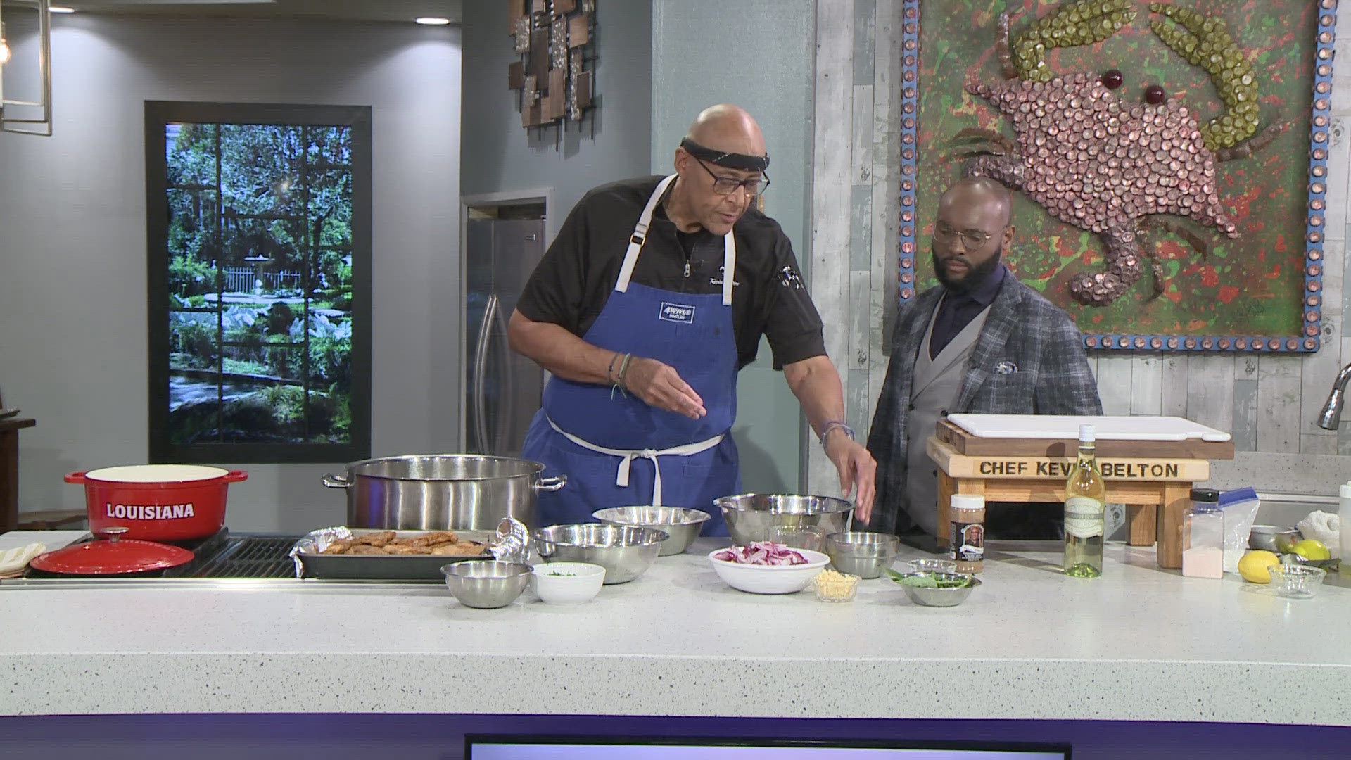 Cooking with Chef Kev: Mediterranean chicken over herbed couscous ...