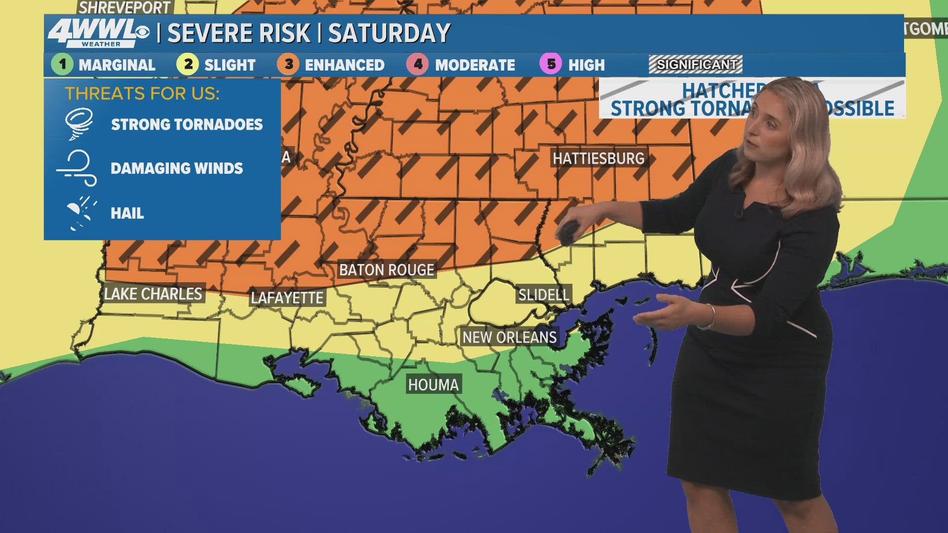 New Orleans Weather: Fog tonight, severe storms Saturday with damaging ...