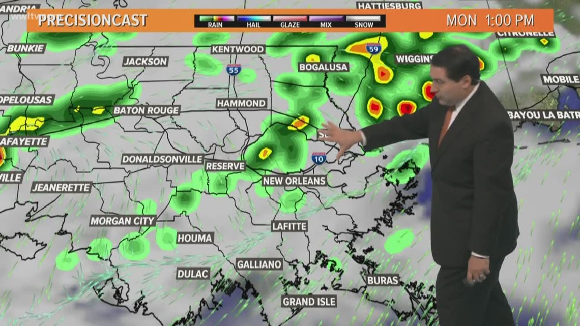 Weather Expert Forecast: Monday Noon Update - hot with a few showers or ...