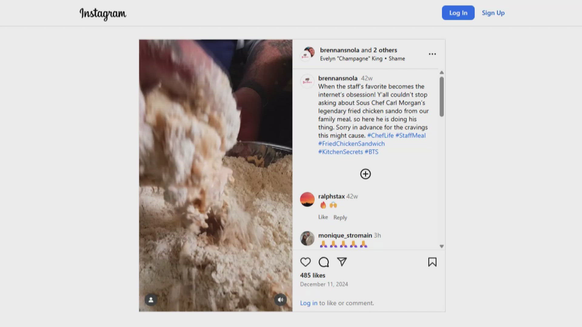 Brennan’s Honors Slain Sous Chef at National Fried Chicken Fest in New Orleans | wwltv.com