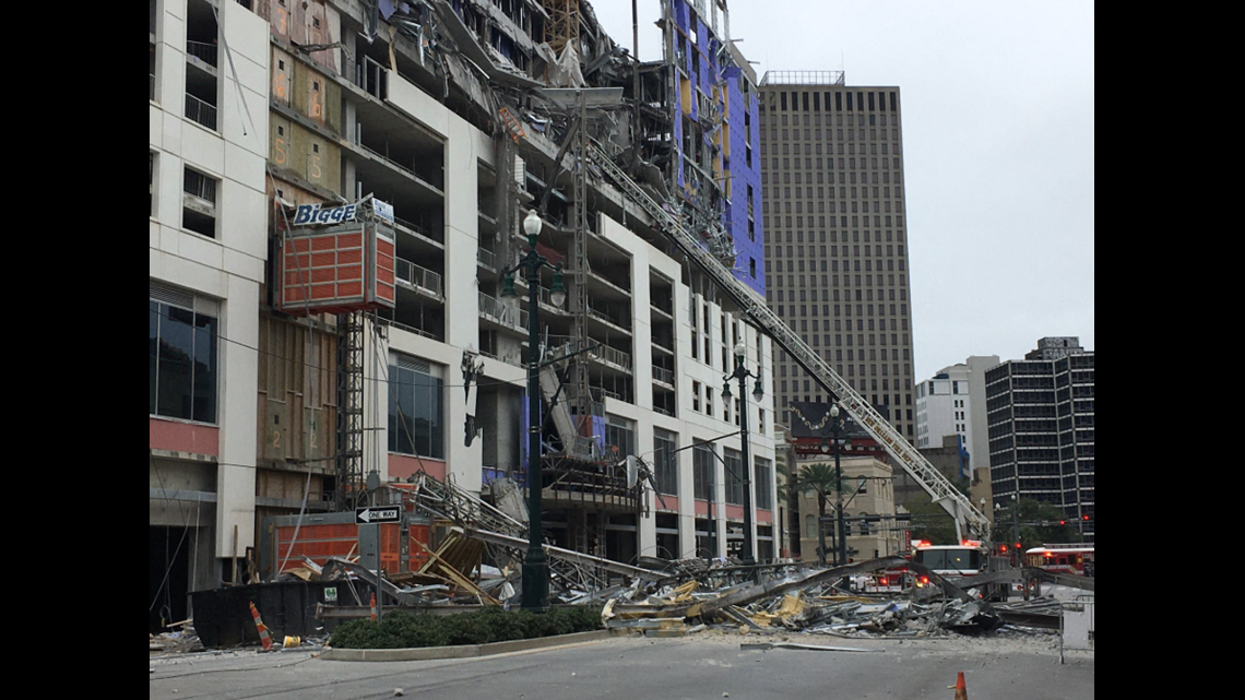 Photos: Hard Rock Hotel collapses in New Orleans | wwltv.com