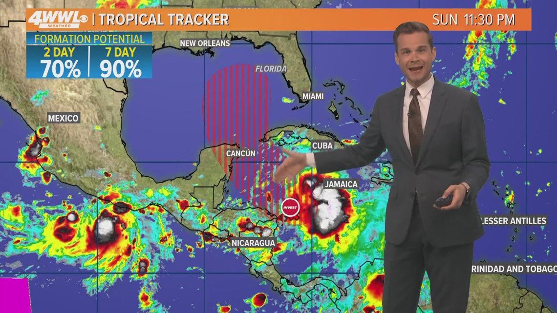 Monday 5 am Tropical Update: Hurricane likely in the Gulf this week ...