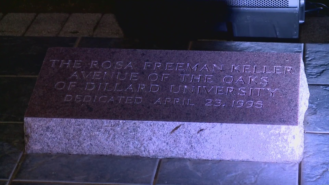 Rosa Freeman Keller Ave. of the Oaks lighting | wwltv.com