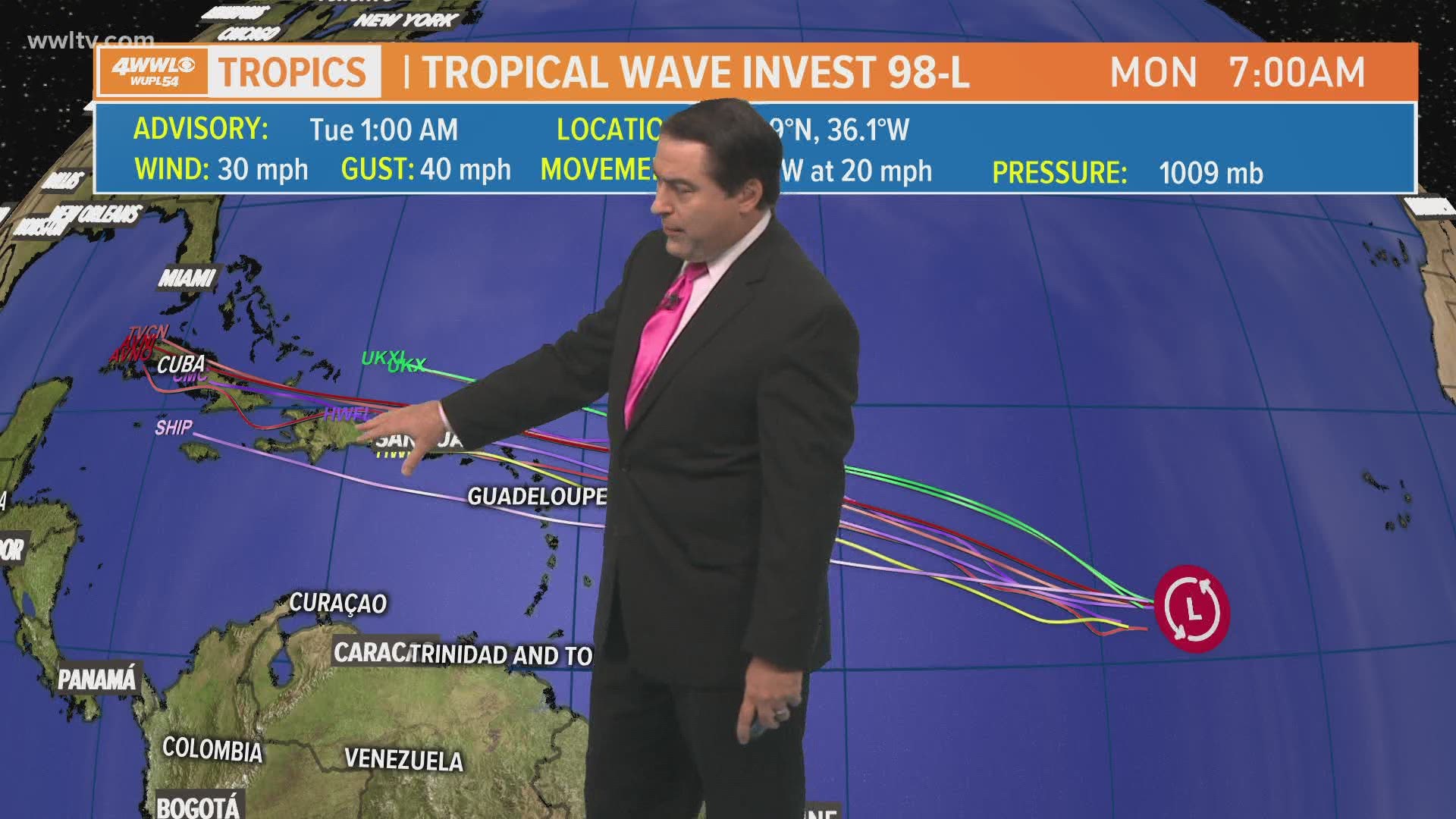 Tuesday morning tropical update: Invest 97 and 98 tracks being followed ...