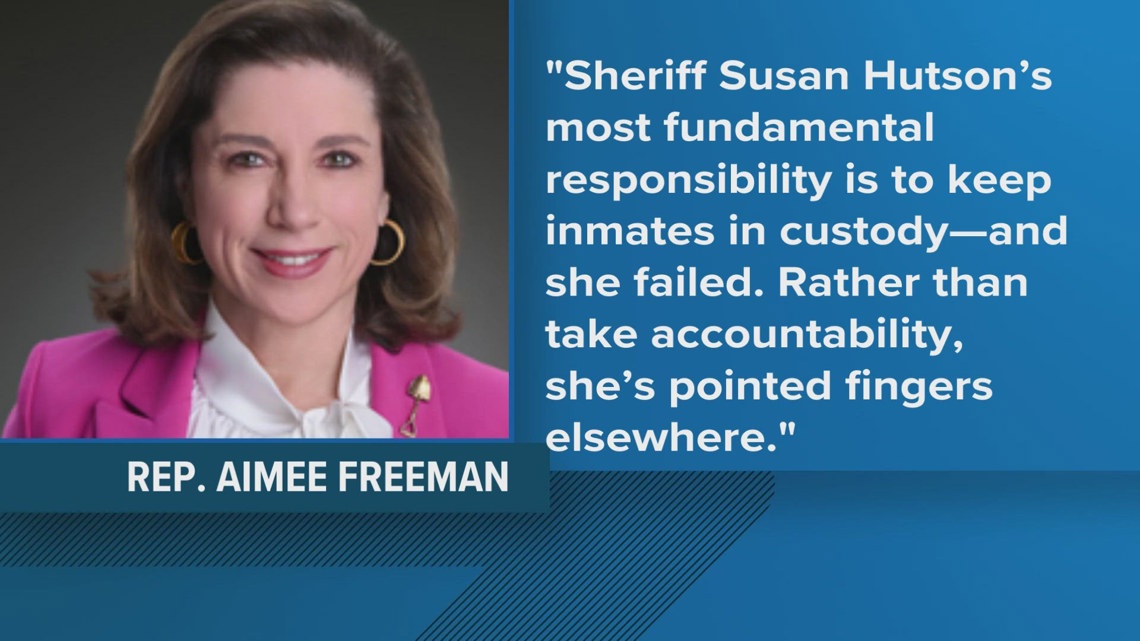 State Rep. Aimee Freeman calls for Sheriff Hutson’s resignation after ...