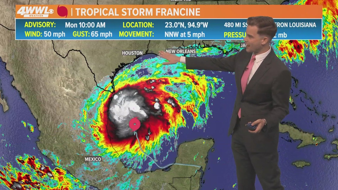 Monday 12 PM Tropical Update: Tropical Storm Francine forms, hurricane ...