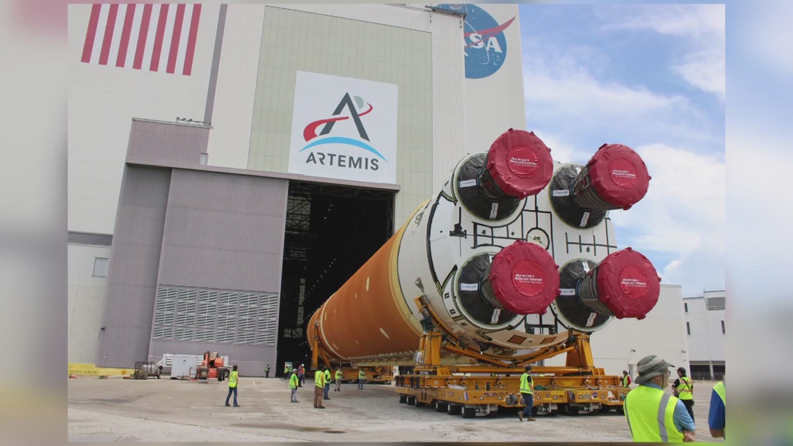 Artemis II core stage arrives in Florida | wwltv.com