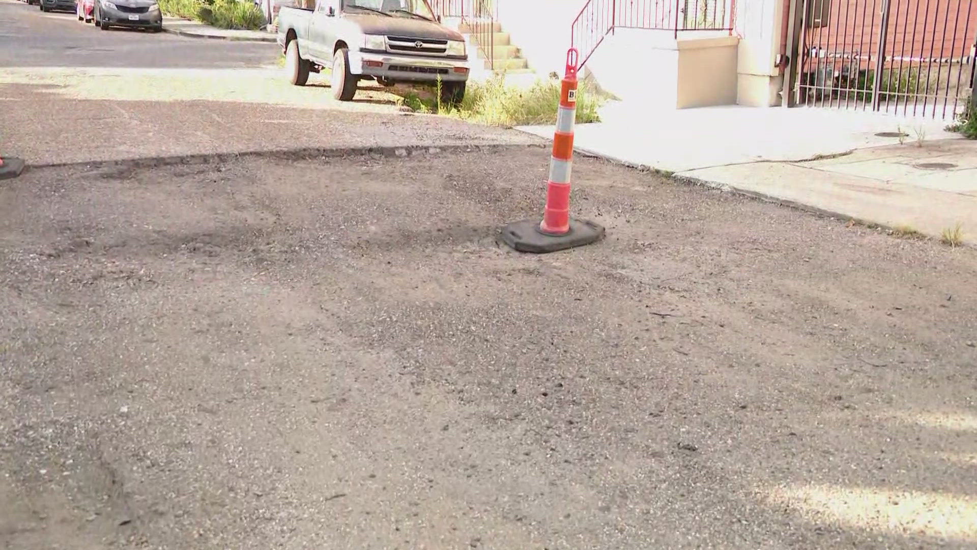 Unfinished road near school damages vehicles | wwltv.com