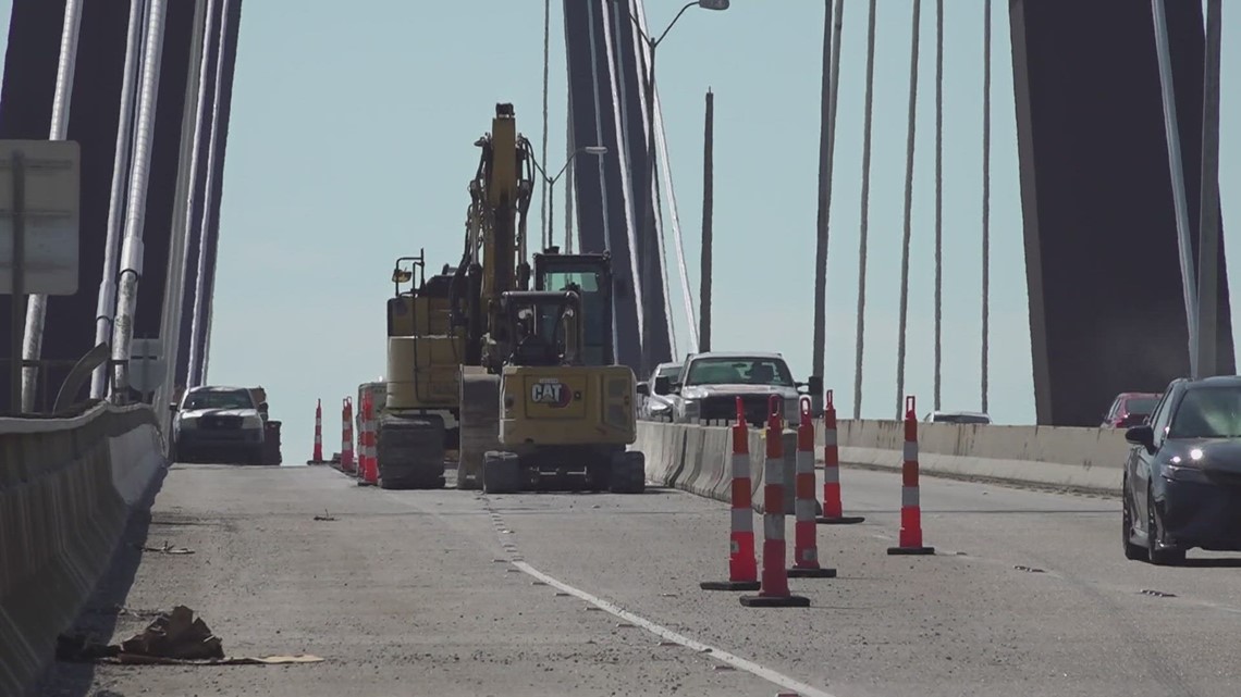 Daily, miles-long traffic jams amid repair work on bridge | wwltv.com