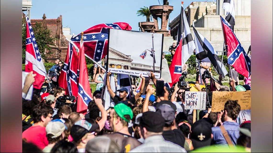 Groups clash over pending removal of Confederate monuments | wwltv.com