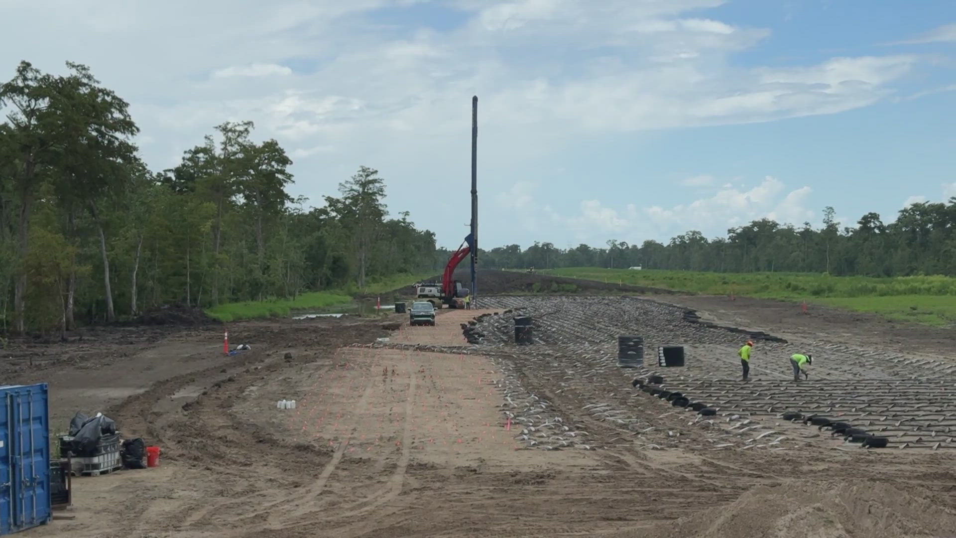 West Shore Levee Project Hits Milestone Near Lake Pontchartrain | wwltv.com