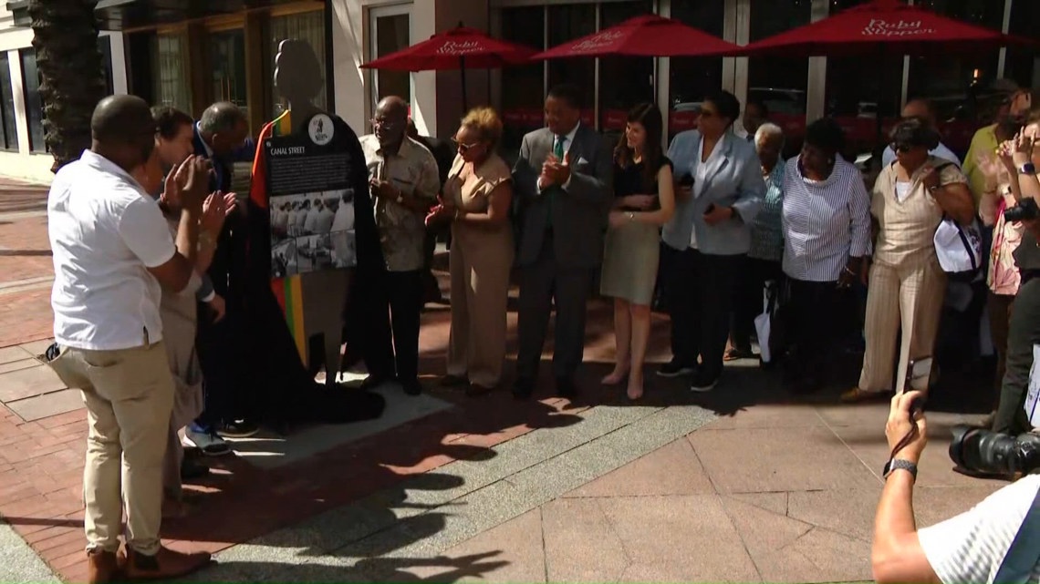New civil rights marker on Canal Street honors 1960 sit-in | wwltv.com