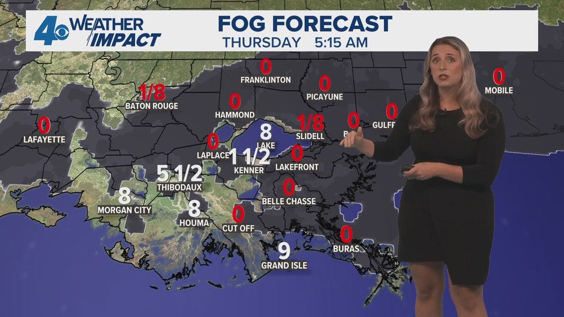 New Orleans Weather: Dense fog Thursday morning, few showers and storms ...