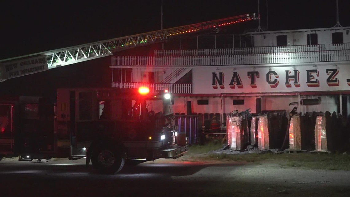 Steamboat Natches catches fire Tuesday night | wwltv.com