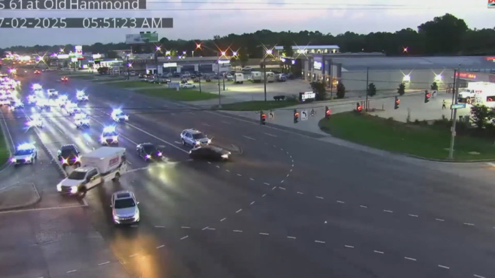 Man on probation arrested after stolen ambulance chase in Baton Rouge, police say | wwltv.com