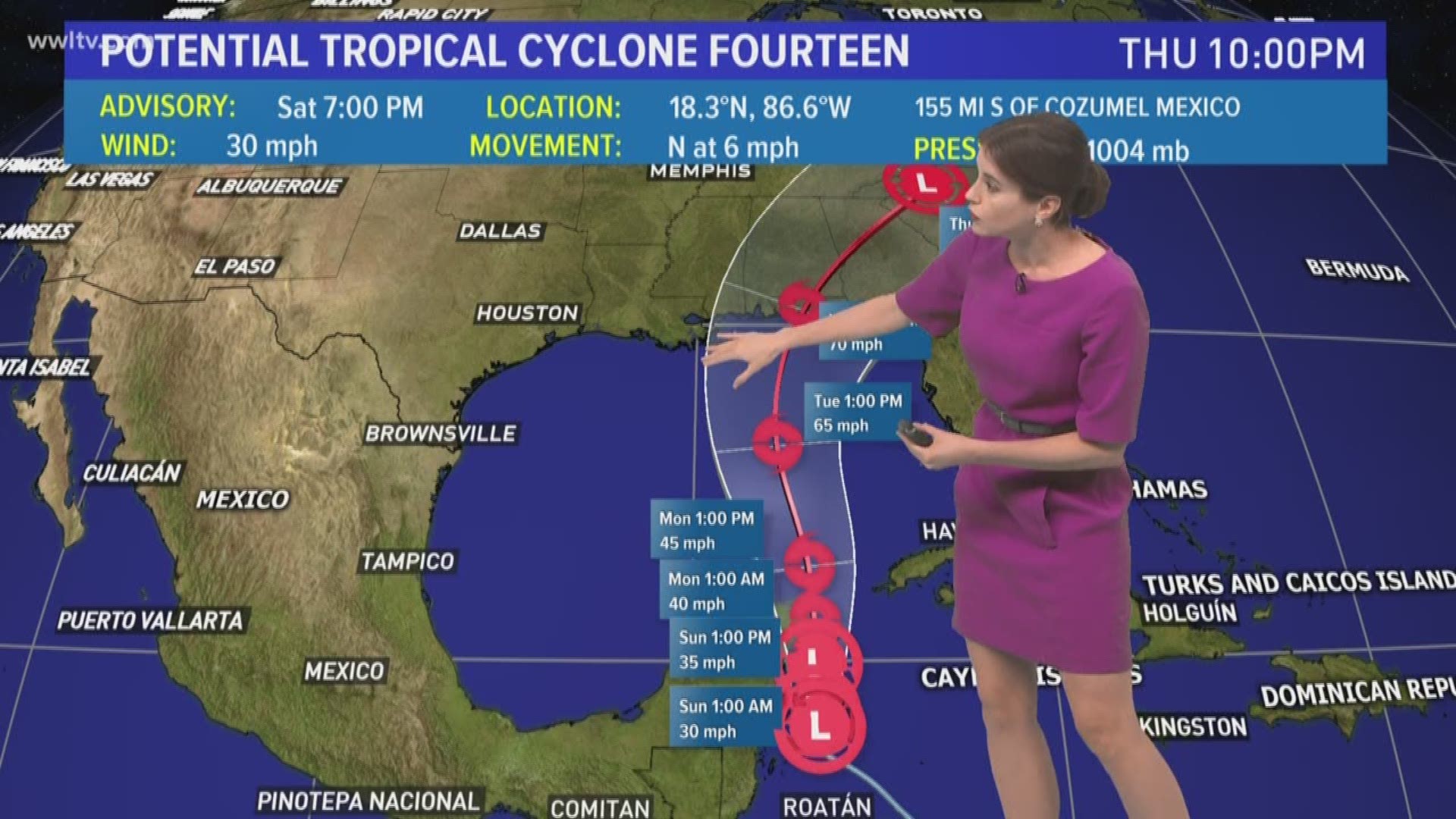 Tropical Update: Tracking Potential Tropical Cyclone 14 | wwltv.com