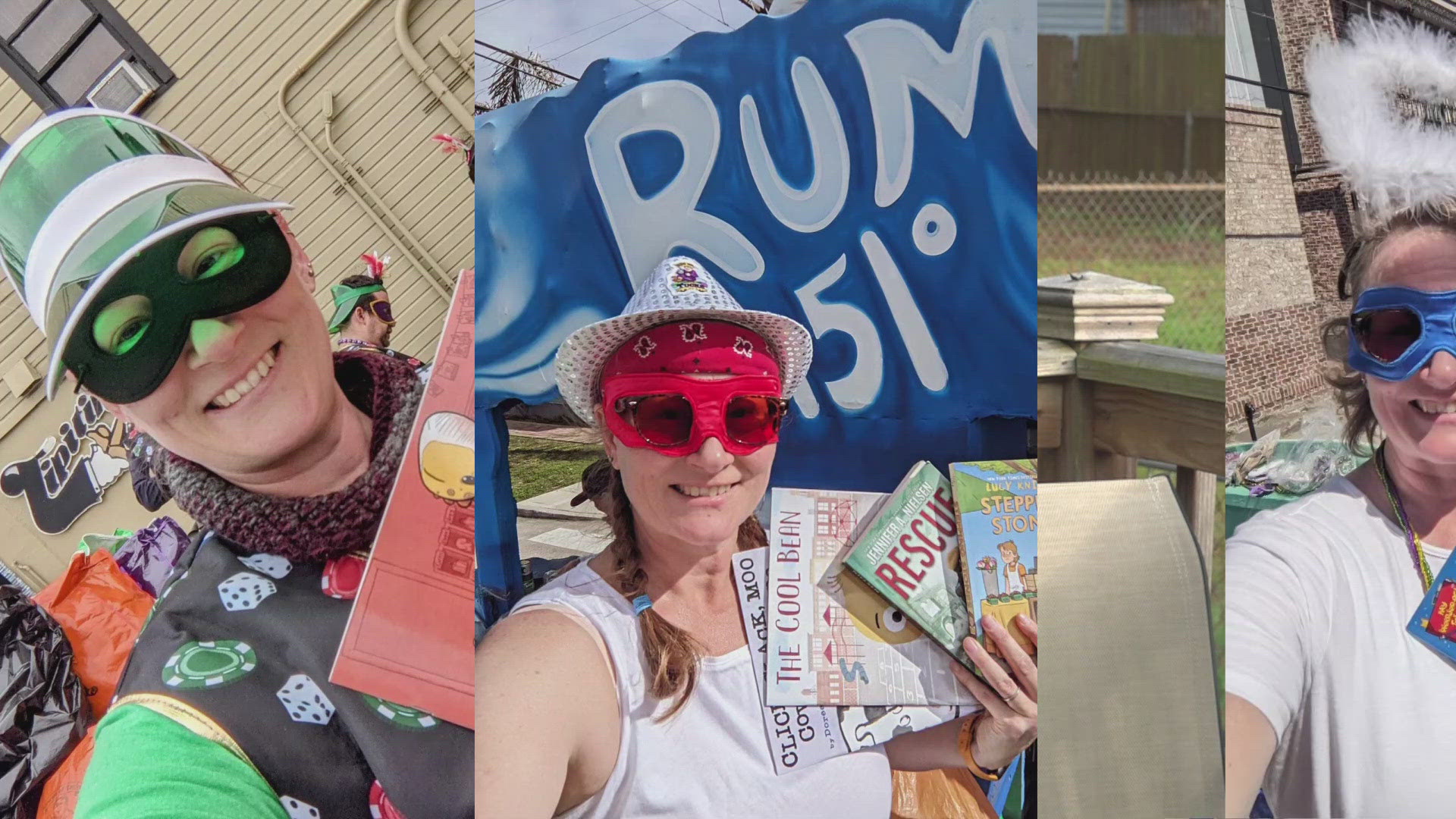 Local librarian chooses books over beads for parade throw | wwltv.com
