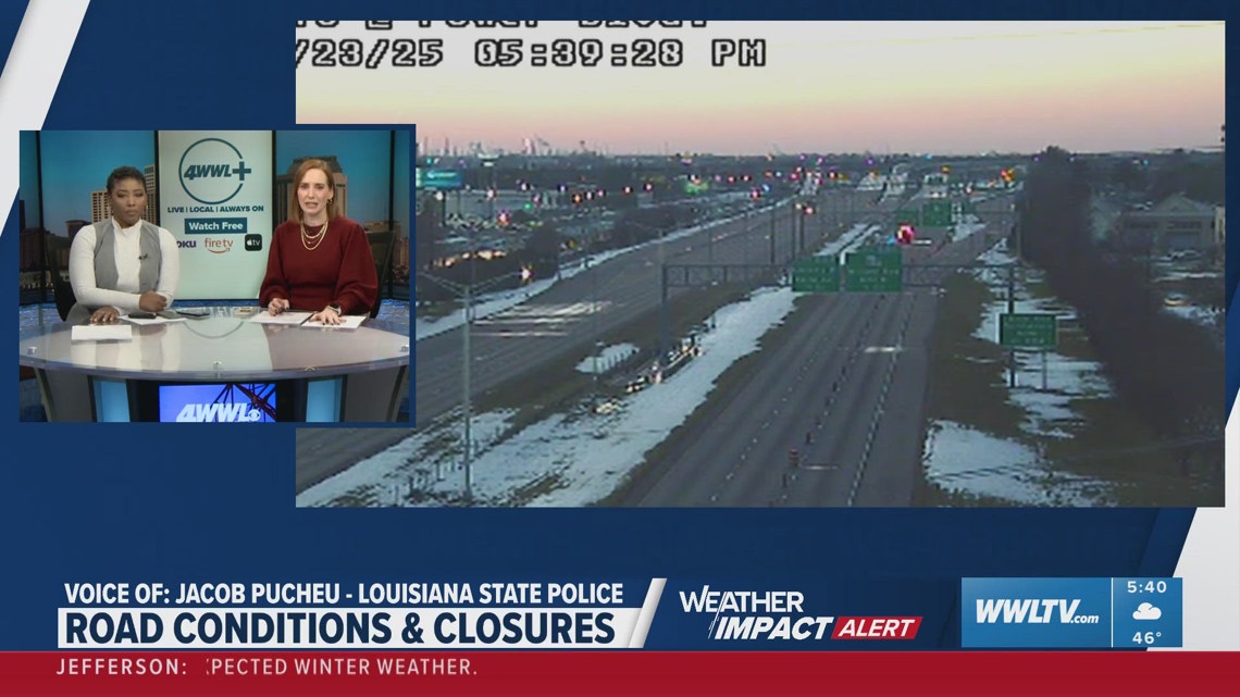 State Police give an update on road conditions and closures | wwltv.com