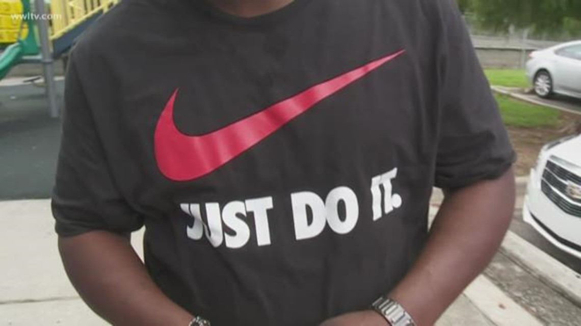 Dozens attend protest against Kenner Nike ban | wwltv.com