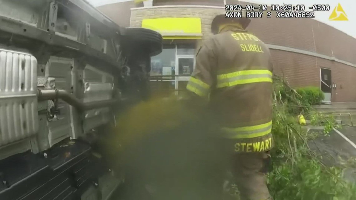 Slidell tornado: Amazing police body cam video shows aftermath | wwltv.com