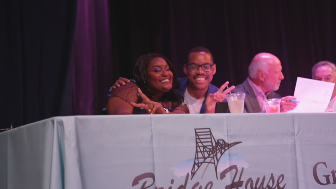 WWL-TV's Whitney Miller and Malik Mingo serve as judges for Mr. Legs ...